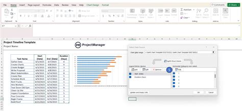 Project Timeline Template Numbers In Excel