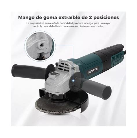 Esmeriladora Angular Remate Verde De 850 W