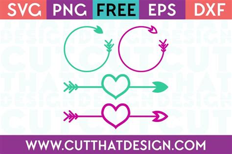 Free Arrow Designs And Arrow Circle Monogram Designs Svg Cut That