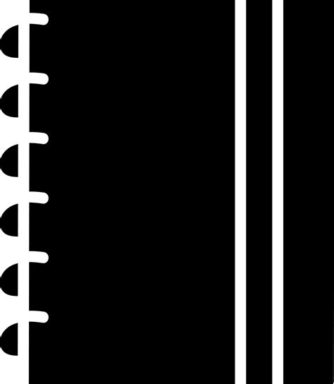 Black Spiral Notebook Illustration Vector On White Background