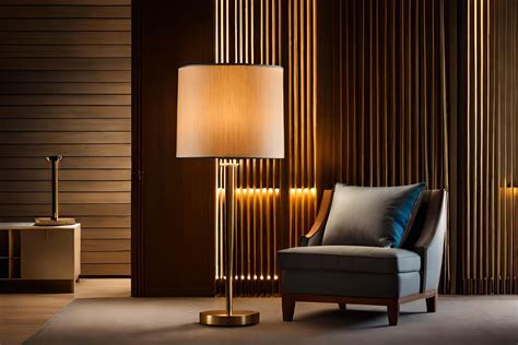 The Modern Living Room Has A Chair And Lamp AI Generated Stock Photo At Vecteezy