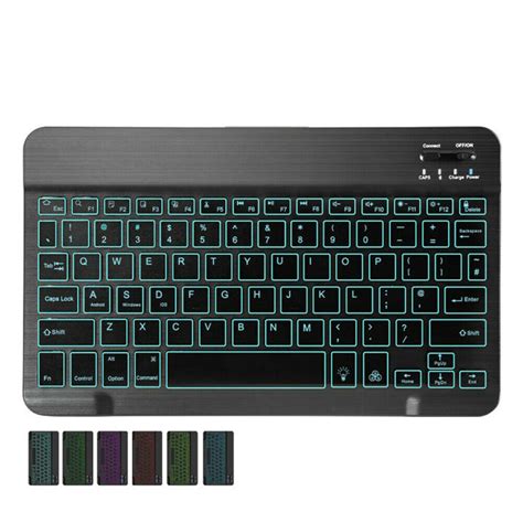 Bluetooth Keyboard Backlit Illuminated Wireless Bluetooth Keyboard Chargeable Android Windows