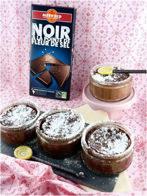 Crème au chocolat noir à la pointe de fleur de sel Une Graine d Idée