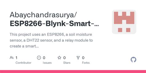 Github Abaychandrasurya Esp Blynk Smart Irrigation System This Project Uses An Esp A