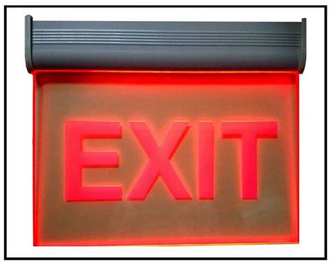 Acrylic Rectangular Led Exit Sign Board V Board Thickness Mm At Piece In Mumbai
