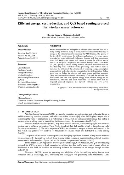 (PDF) Efficient energy, cost reduction, and QoS based routing protocol ...