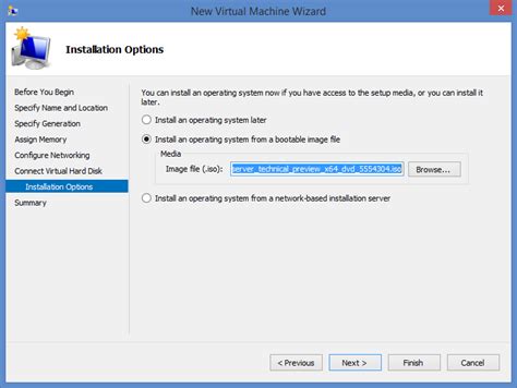 Install Windows Server Technical Preview With Active Directory In Hyper