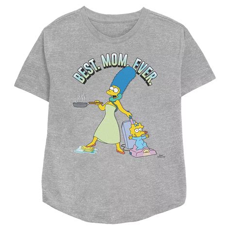 Womens The Simpsons Best Mom Ever Relaxed Fit Graphic Tee