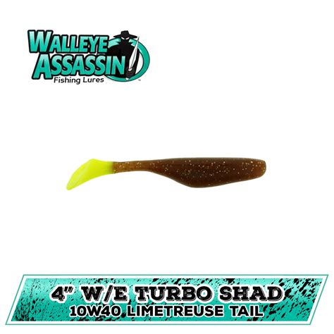 4 We Turbo Shad A M Bass Assassin Lures Inc