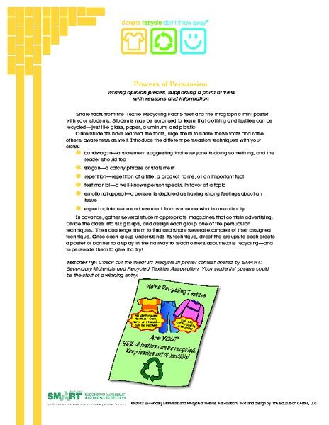 Powers Of Persuasion Lesson Plan For 3rd 6th Grade Lesson Planet