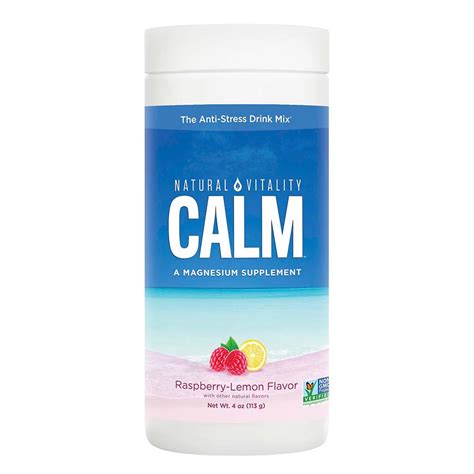 Natural Vitality Calm Magnesium Drink Mix Raspberry Lemon Shop