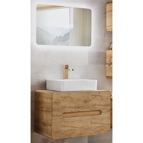 Lomadox Badmöbel Set Luton 56 Craft 3 St Mit Waschtisch Und Spiegel