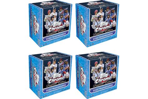 2022 Topps Chrome Sapphire Edition Baseball Box 4x Lot 2022 Mx