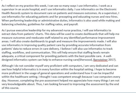 Solution Nr512 Week 1 Integration Of Nursing Informatics Skills And
