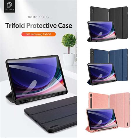 Promo Case Samsung Tab S9 S9 Plus Dux Ducis Domo Trifold Cover Pink
