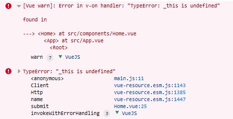 Vuejs VueJS Resource Throwing Undefined Error On Exact Code As Other Project Stack Overflow