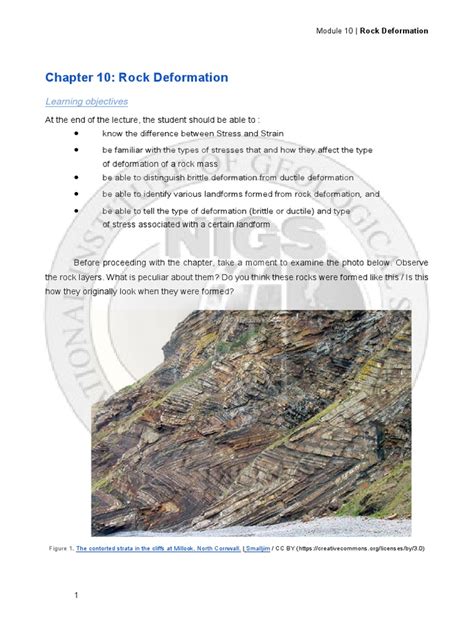 Geol 11 Week 10 Rock Deformation Annotated Lecture Slides Pdf