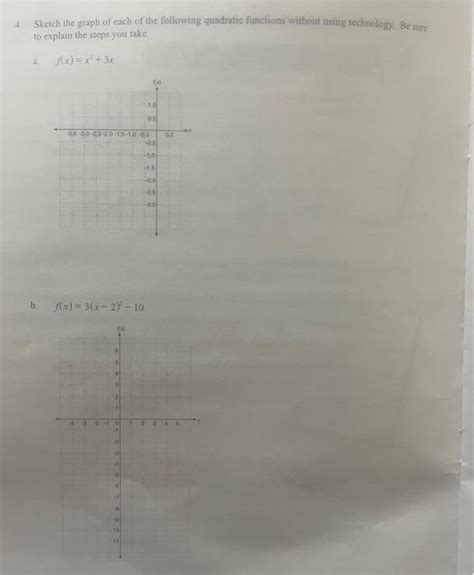 4 Sketch The Graph Of Each Of The Following