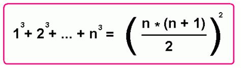 Forumule Suma cuburilor primelor n numere naturale Matematica E Simplă