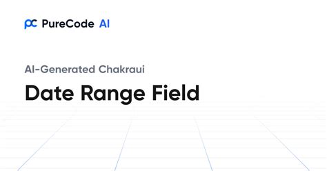 Ai Tool To Generate Chakra Ui Date Range Field