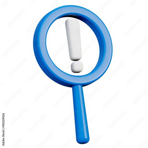 A Magnifying Glass With An Exclamation Mark Finding Problems And