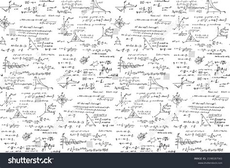 Vintage Education Background Trigonometry Law Theory Stock Vector