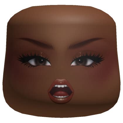 Female Rage Face Cheeks Head Brown Skin Tone Roblox Item Rolimon S