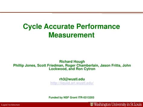 Ppt Cycle Accurate Performance Measurement Powerpoint Presentation Free Download Id9680469