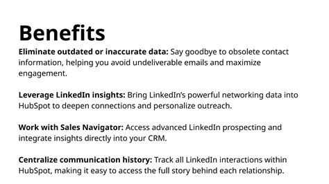 Hublead Powerful Hubspot And Linkedin Integration Ppt