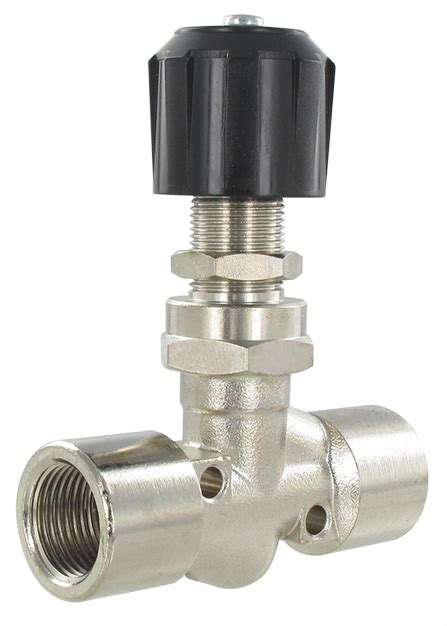 Needle Valve Bulkhead Female Female Bsp Cylindrical 38 Senga