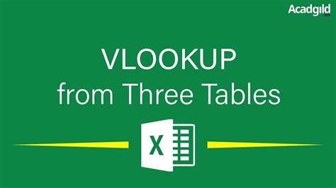 How To Do Vlookup With Multiple Tables How To Do Vlookup With 3