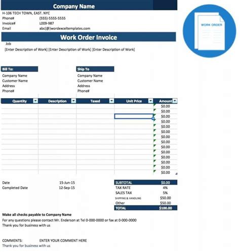 Work Order Tracking Spreadsheet Spreadsheet Downloa Work Order Tracking