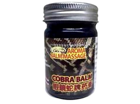 100g Cobra Balm Original Thai Aroma Oil Massage Pain Relief Muscle and ...