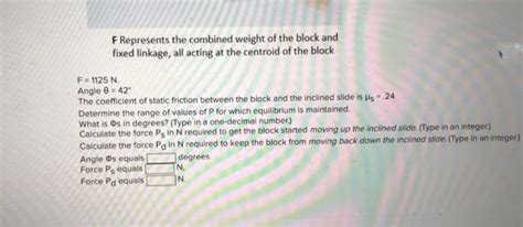 Solved The Block And Inclined Slide Is Shown In The Diagram Chegg Com
