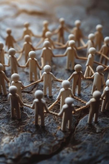 Premium Photo A 3d Artistic Representation Of A Supportive Network