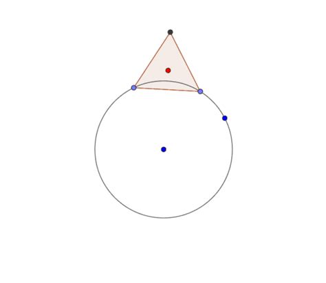 軌跡觀察 圓上正三角形中心軌跡 GeoGebra