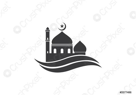 Islamic Mosque Logo Vector Stock Vector Crushpixel