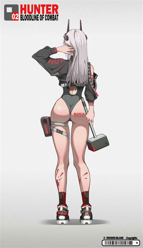 Mudrock Booty Front And Back [arknights] R Churchofbooty