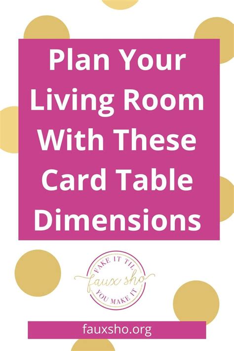 Card Table Dimensions A Must Know Guide