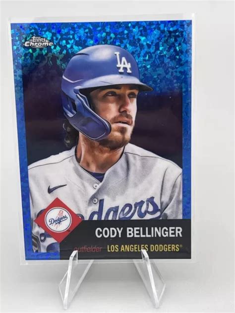 2022 Topps Chrome Platinum Anniversary Cody Bellinger Blue Mini Diamond