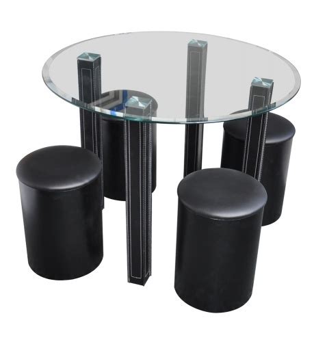 Table Basse Ronde Avec Pouf