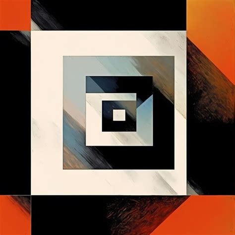 Premium Ai Image Geometric Modern Art Poster Or Pattern Art Square Rectangle Perspective