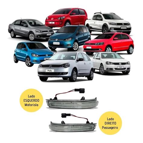 Pisca Seta Retrovisor VW UP GOL SAVEIRO VOYAGE FOX SPACEFOX CROSSFOX POLO GOLF