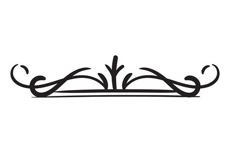 Vintage Curve Header Decorative Black L Graphic By Yummybuum
