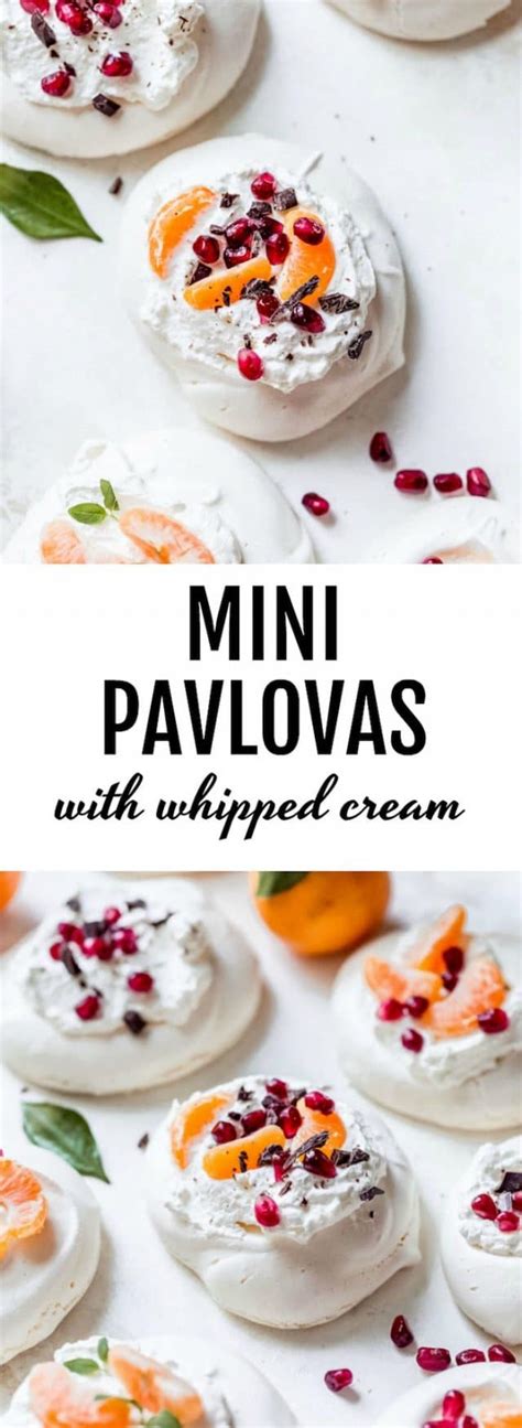 Mini Pavlovas With Whipped Cream The Almond Eater