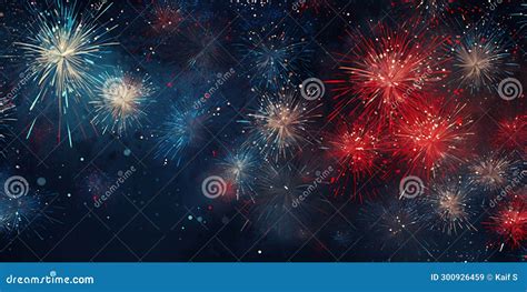 Abstract Light Celebration Holiday Firework Backdrop Ai Generative