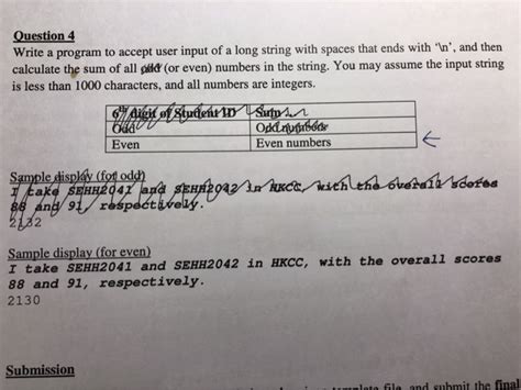 Solved Question 4 Tt Write A Program To Accept User Input