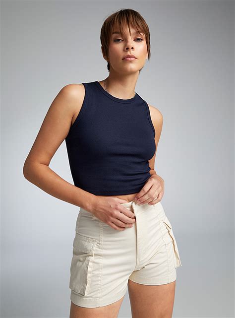 Cargo Pockets Twill Short Twik Shop Womens Shorts And Bermuda Shorts