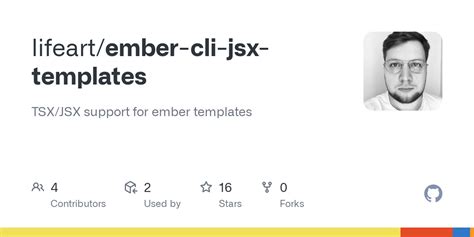 Github Lifeart Ember Cli Jsx Templates Tsx Jsx Support For Ember Templates