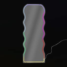 Wavy LED Light-Up Floor Mirror 18.5in x 46in | Five Below
